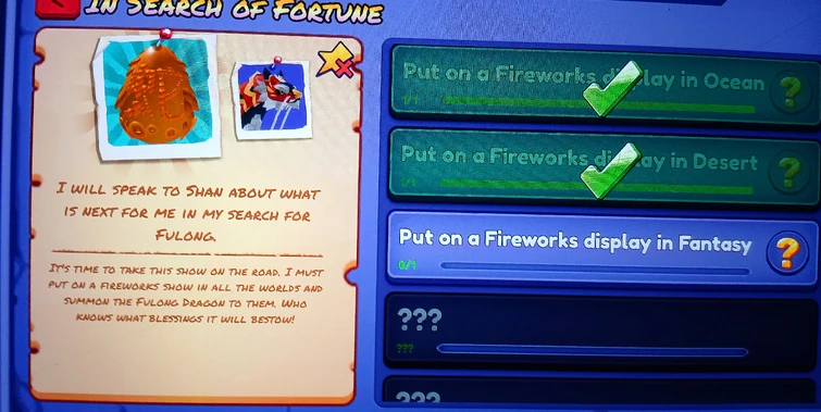 Has anyone finished the "in search for fortune" quest? | Fandom