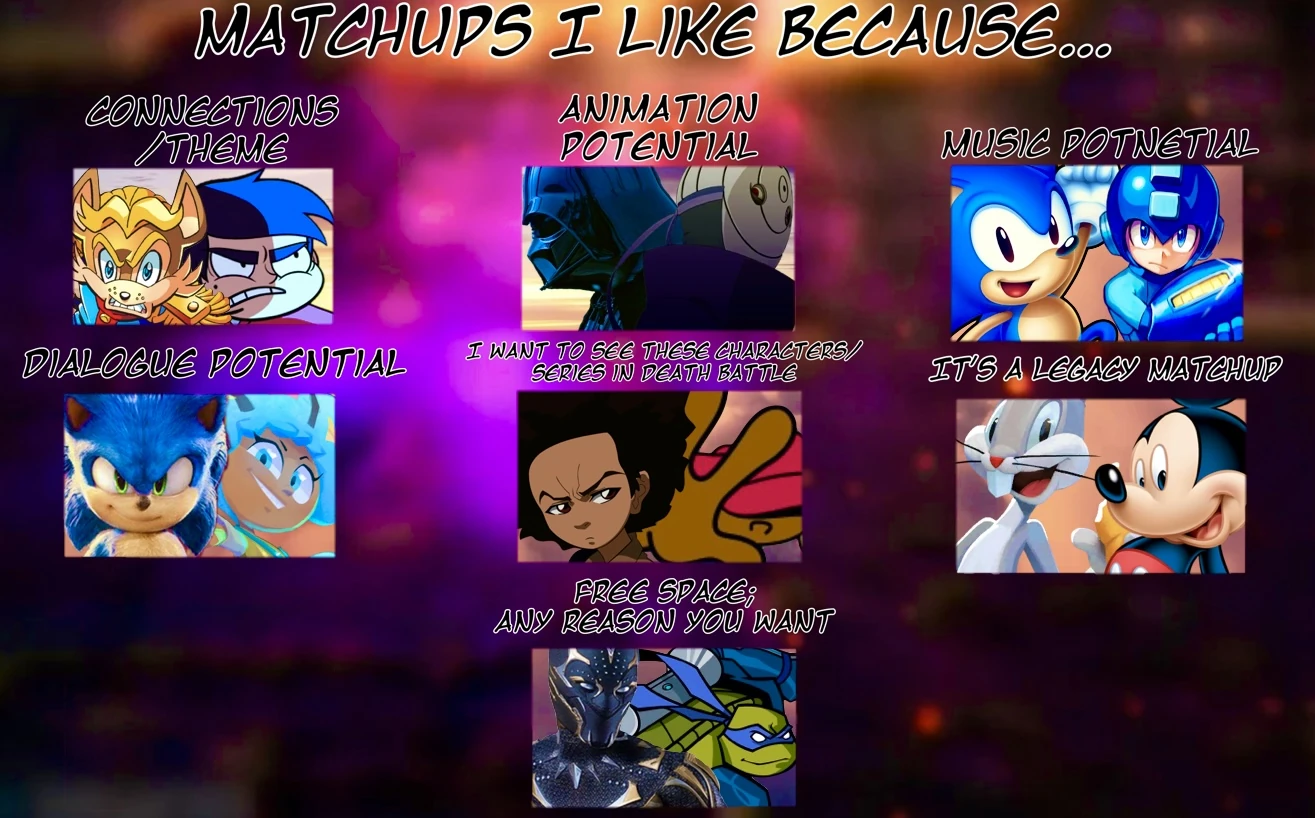Matchups I like because | Fandom