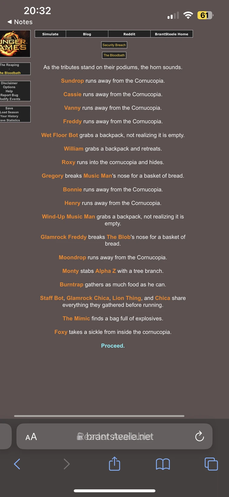 HUNGER GAMES NIGHT 1 | Fandom