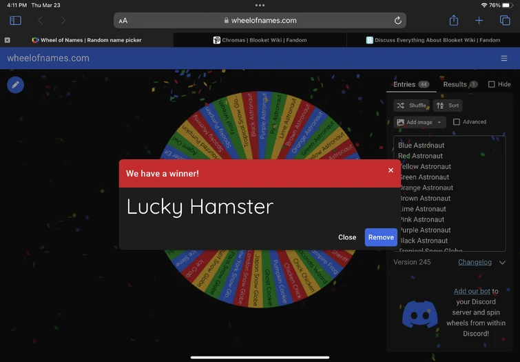 Day 2 of chroma wheel | Fandom