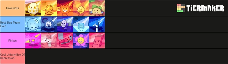 Rainbow bfb voting 1 (RBV) | Fandom