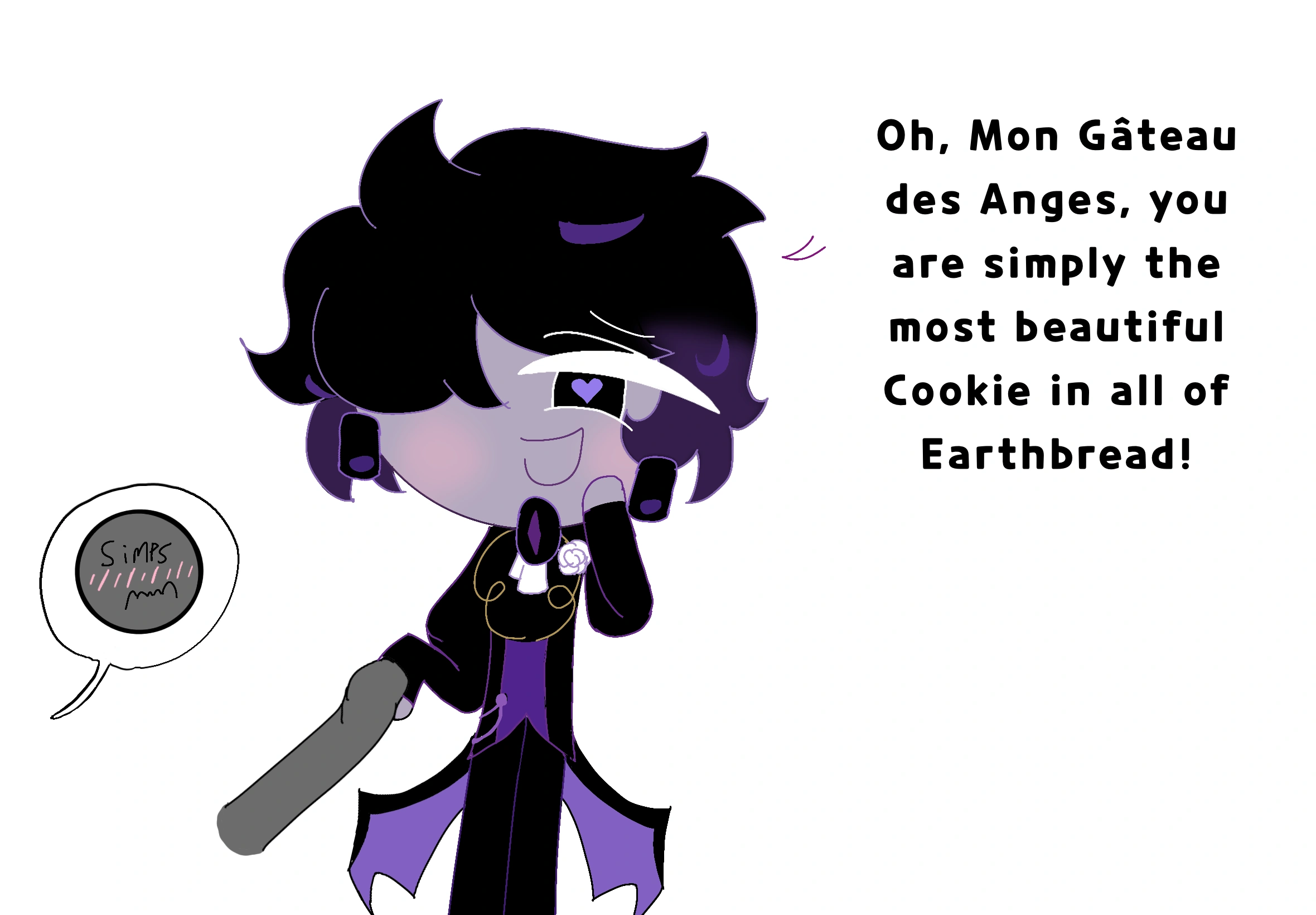 DRAWING FOR THE SIMPS (day 1: Black Sapphire Cookie) | Fandom