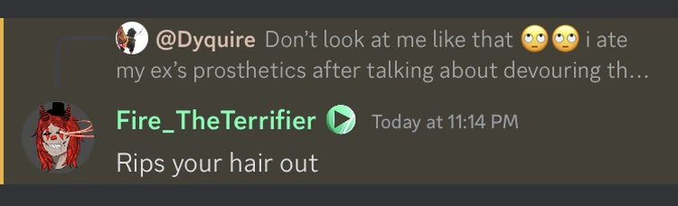 Me being a chicken late at night in the cos discord | Fandom