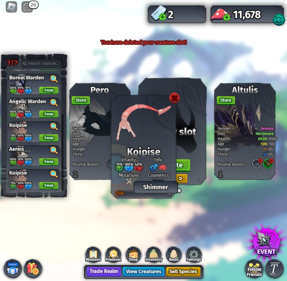 bro i got a shimmer while i was doing nesting quest on my alt | Fandom