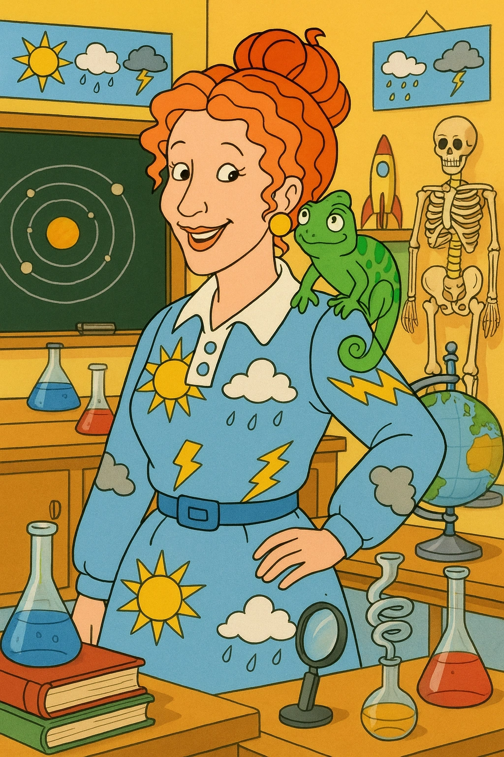 Ms. Valerie Frizzle and Liz from The Magic School Bus | Fandom