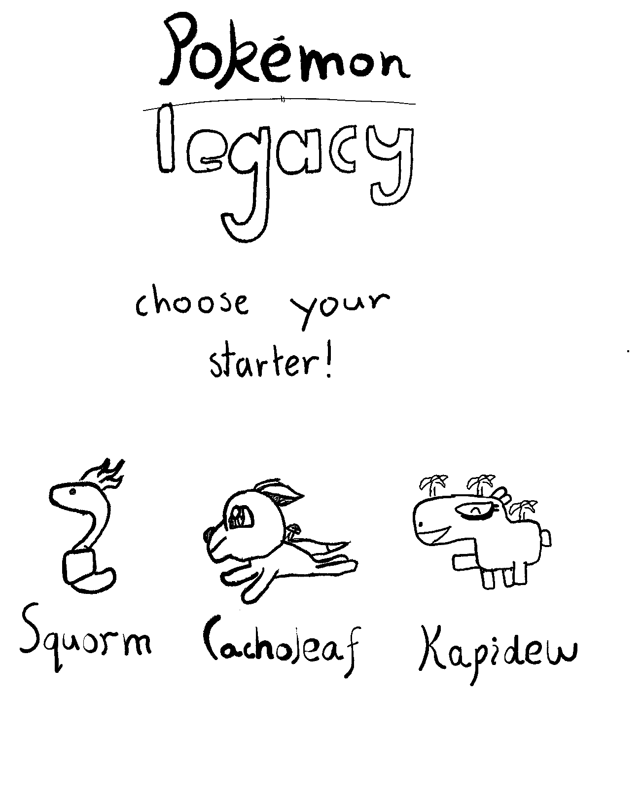 Pokemon Legacy Starter Reveal | Fandom