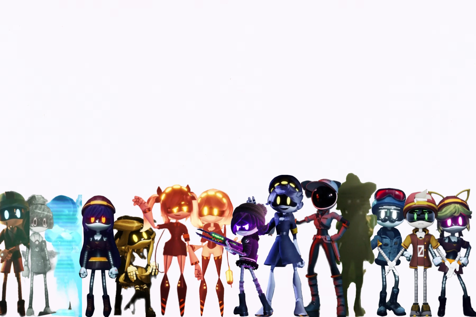 Murder drones height chart I made. Less or more accurate what do you ...