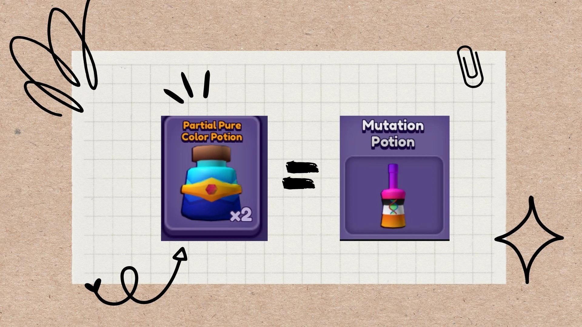 I exchange two partial pure color pots for one mut pot! | Fandom