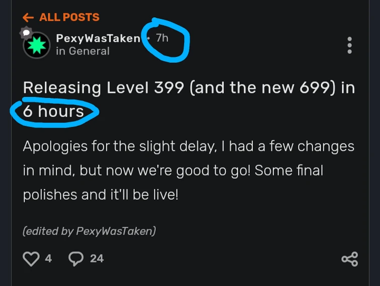 Releasing Level 399 (and the new 699) in 6 hours | Fandom