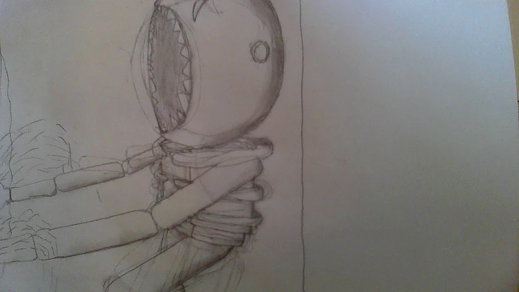 My drawing of the Figure in the elevator cutscene | Fandom