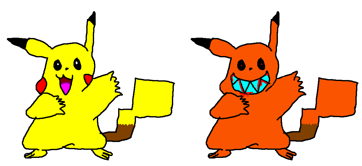 I drew Pikachu anna uhcakiP werd I | Fandom