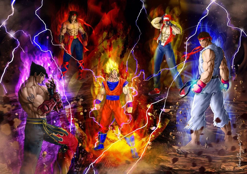 Goku Ryu Terry Jin And Liu Kang Teammate | Fandom