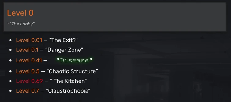 Level 0 sublevel comparison (the last one) | Fandom