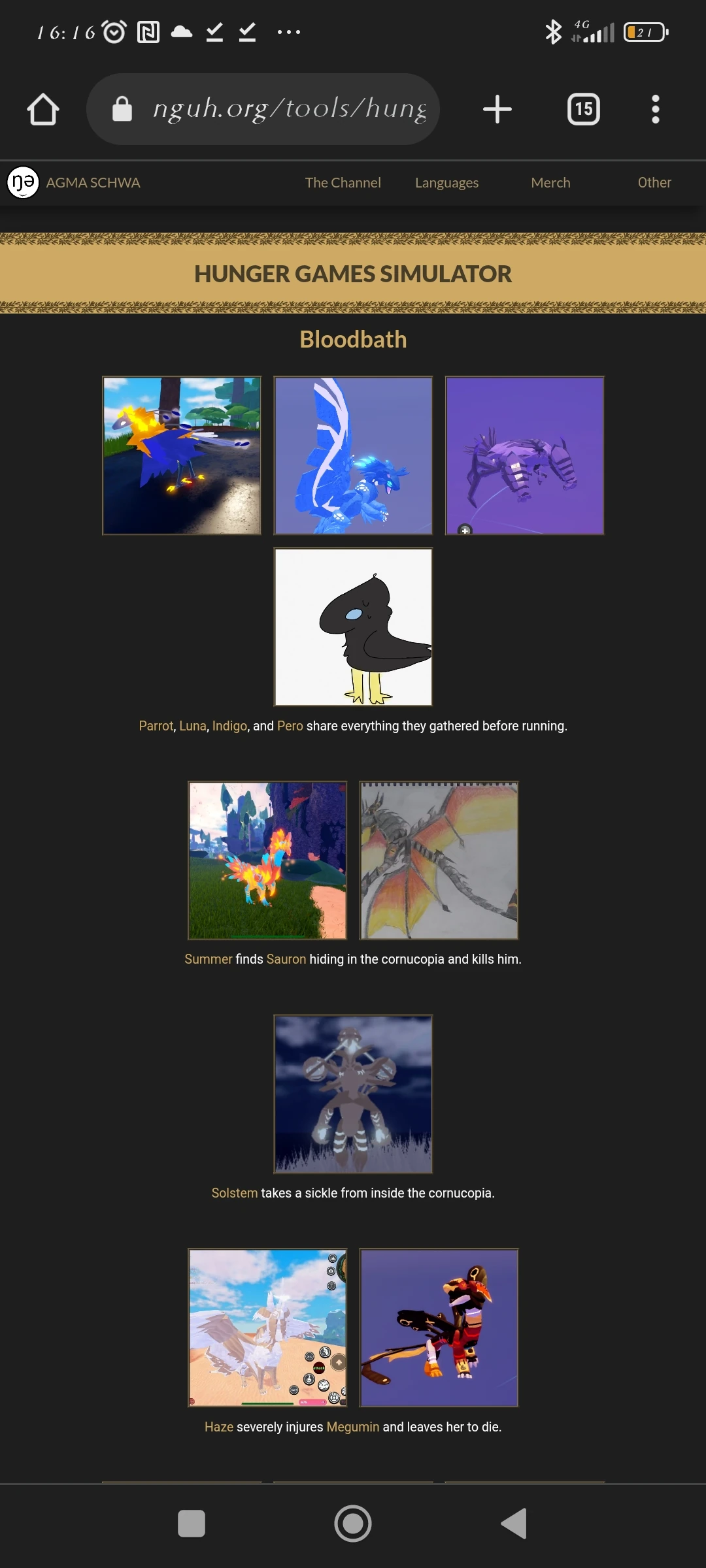 CoS hunger games, President Hellion edition (BLOODBATH) | Fandom