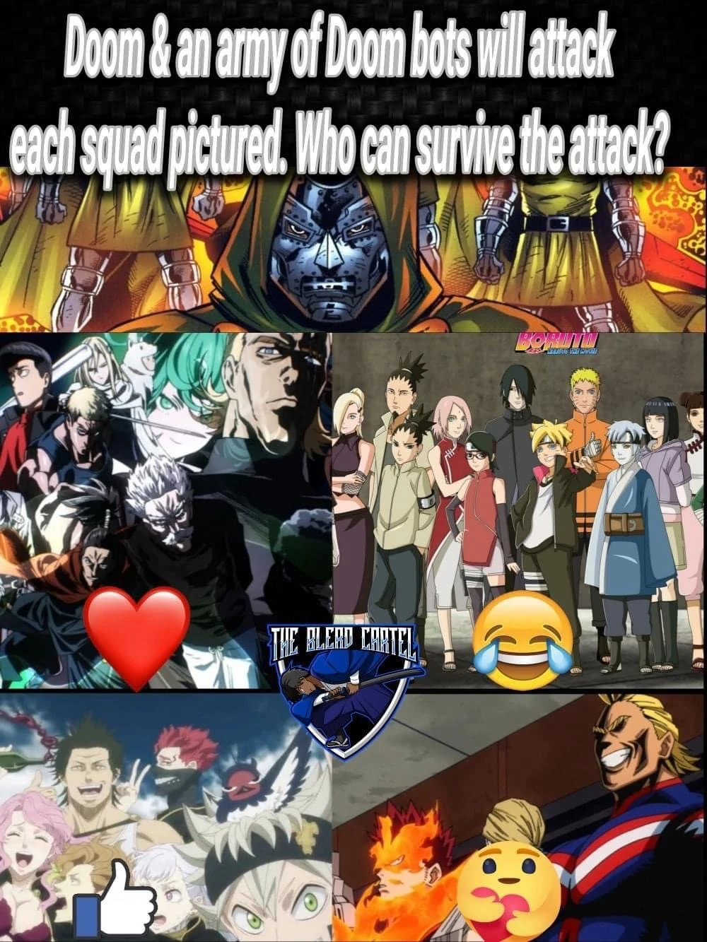 Doom and an army of Doom Bots will attack each squad pictured. Who will ...