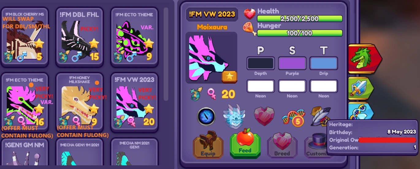 SELLING/TRADING THEMED SEASON/EVENTS/BUNDLE! MLF: COINS/GOOD OFFERS/Dev Dragons! (Lyria/Seik ...