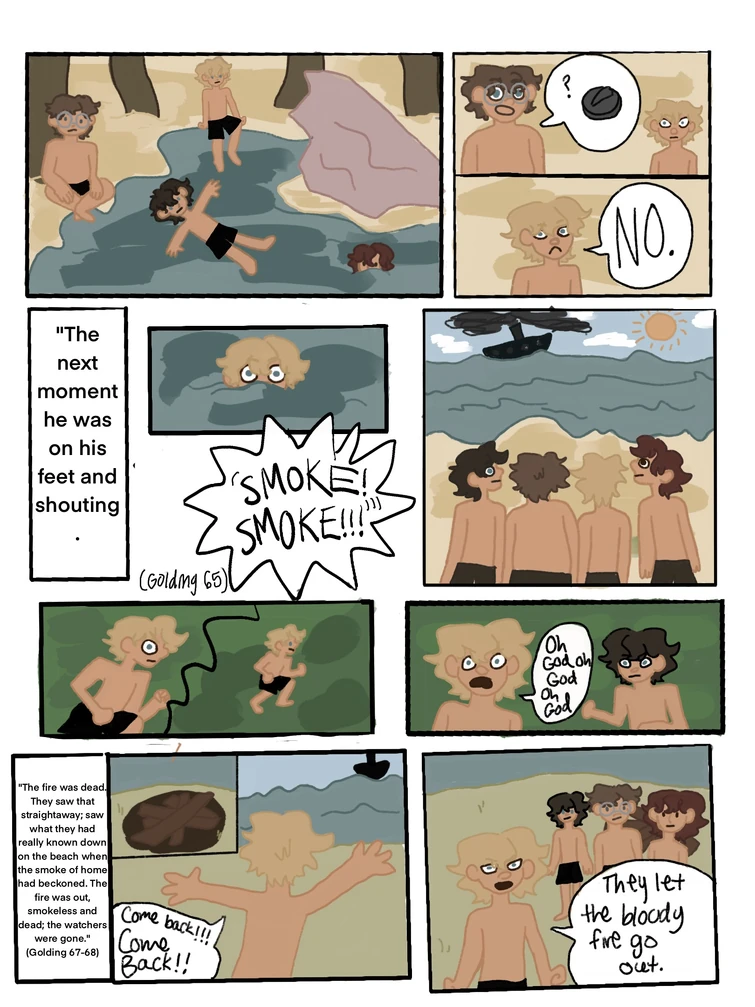 Lord of the flies chaoter 4 comic thingy | Fandom