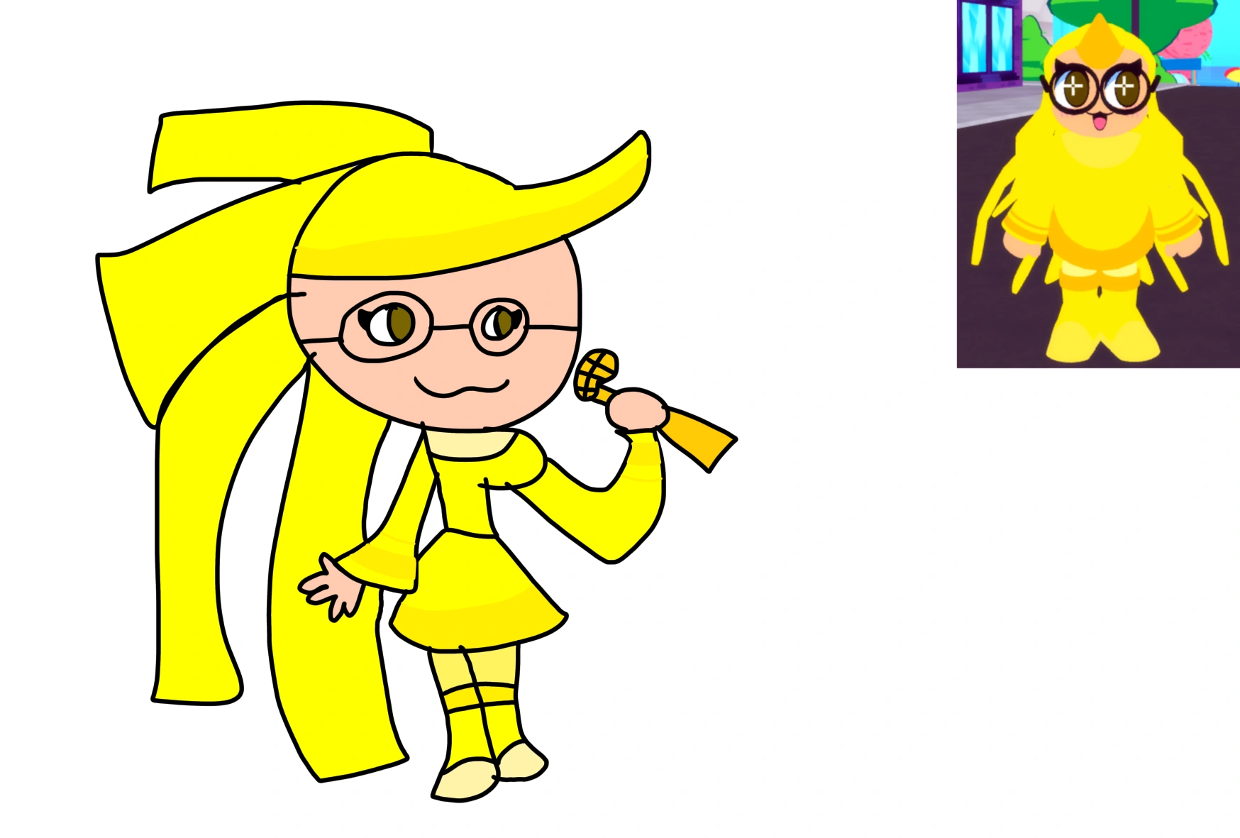 Drawing my yellow OC named Daisy | Fandom