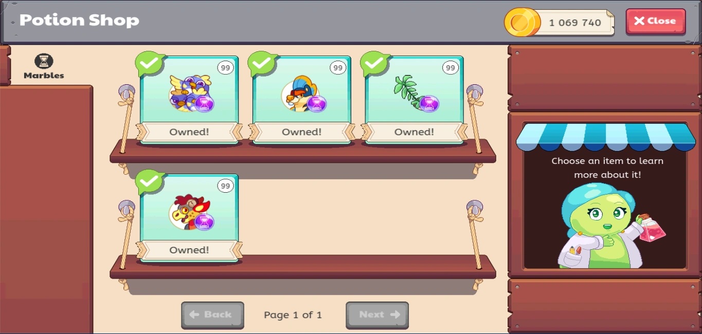 Prodigy Shops No Longer Selling Consumables | Fandom