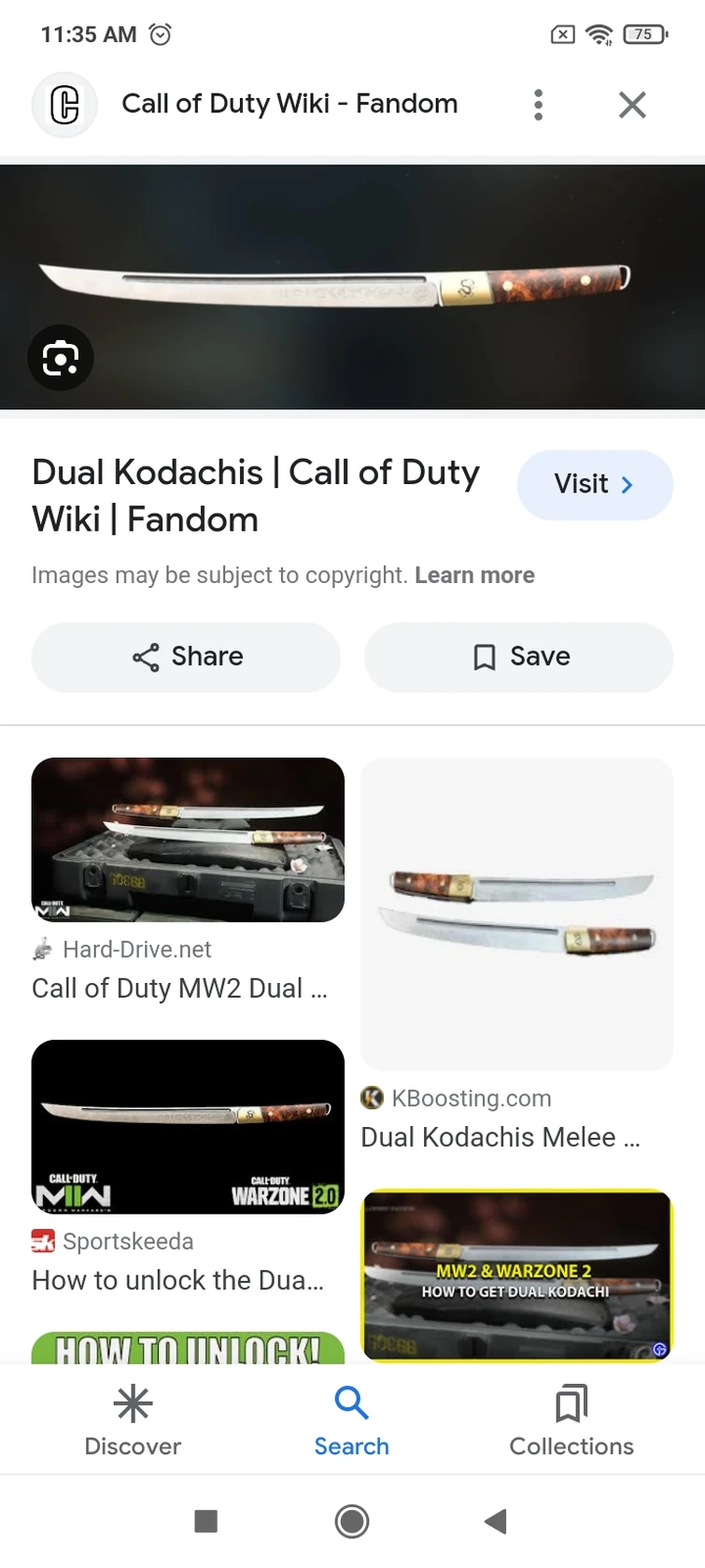 Can ANYONE request Call of duty mobile official to add the wakizashi or the dual kodachi 🙏🙏 ...