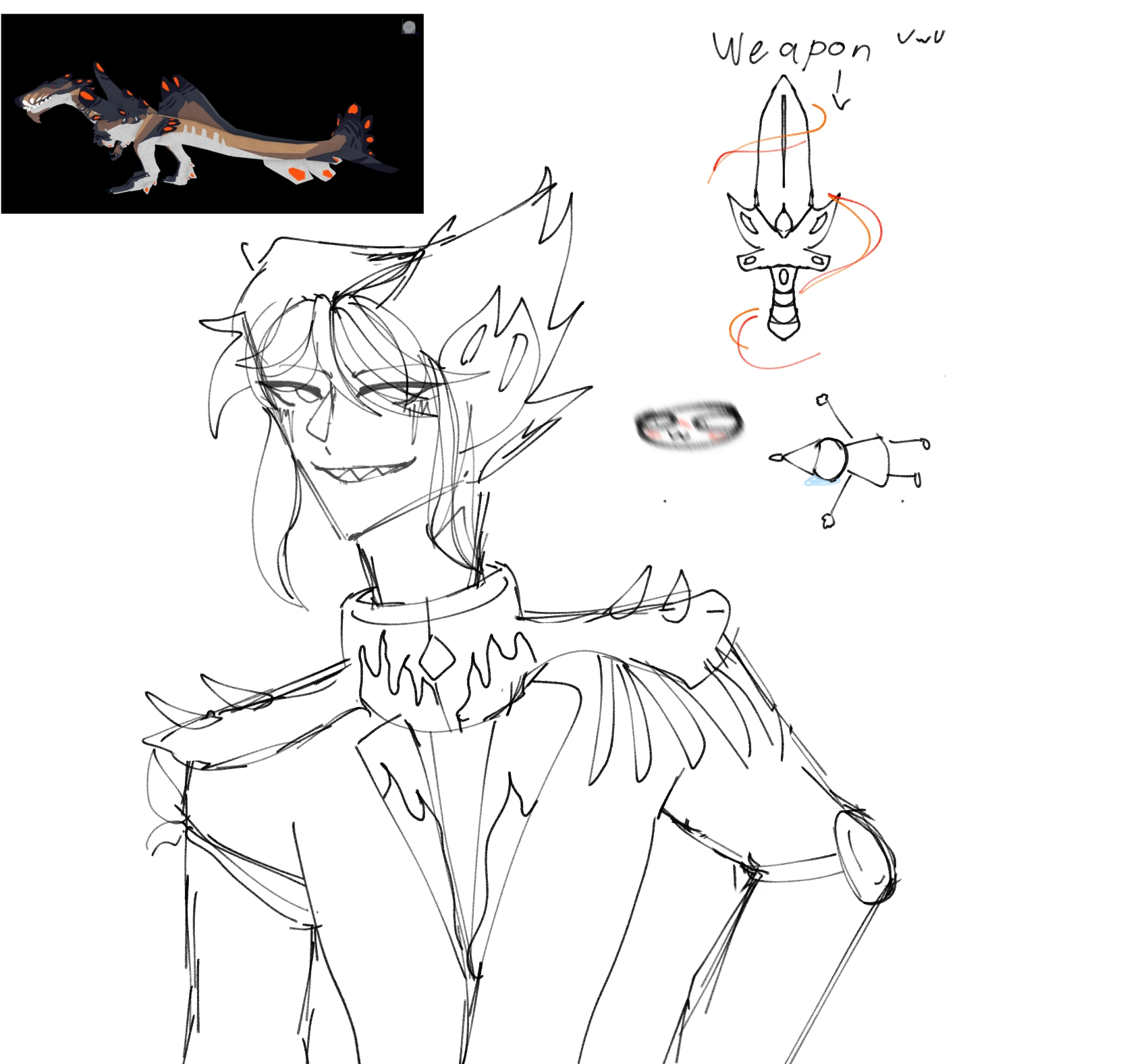 Human gyro sketch 😈😈 | Fandom