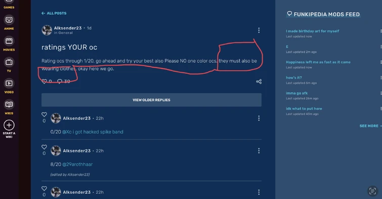 ratings YOUR oc | Fandom