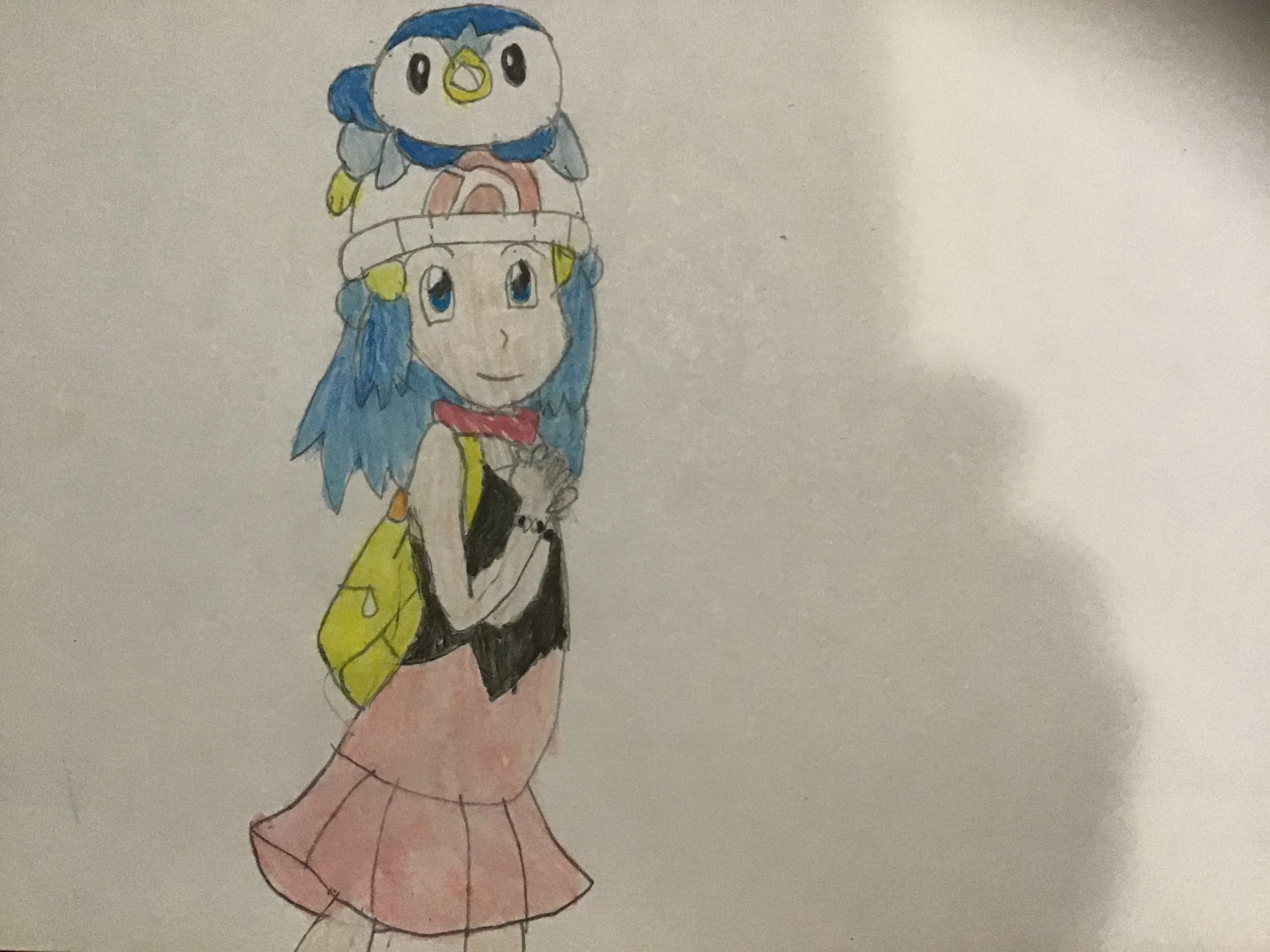 Dawn and Piplup drawing | Fandom
