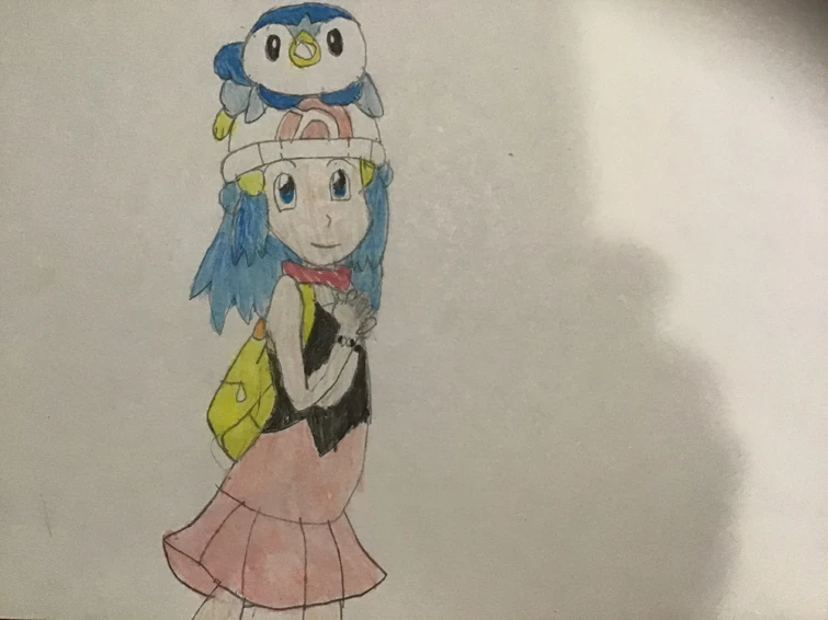 Dawn and Piplup drawing | Fandom