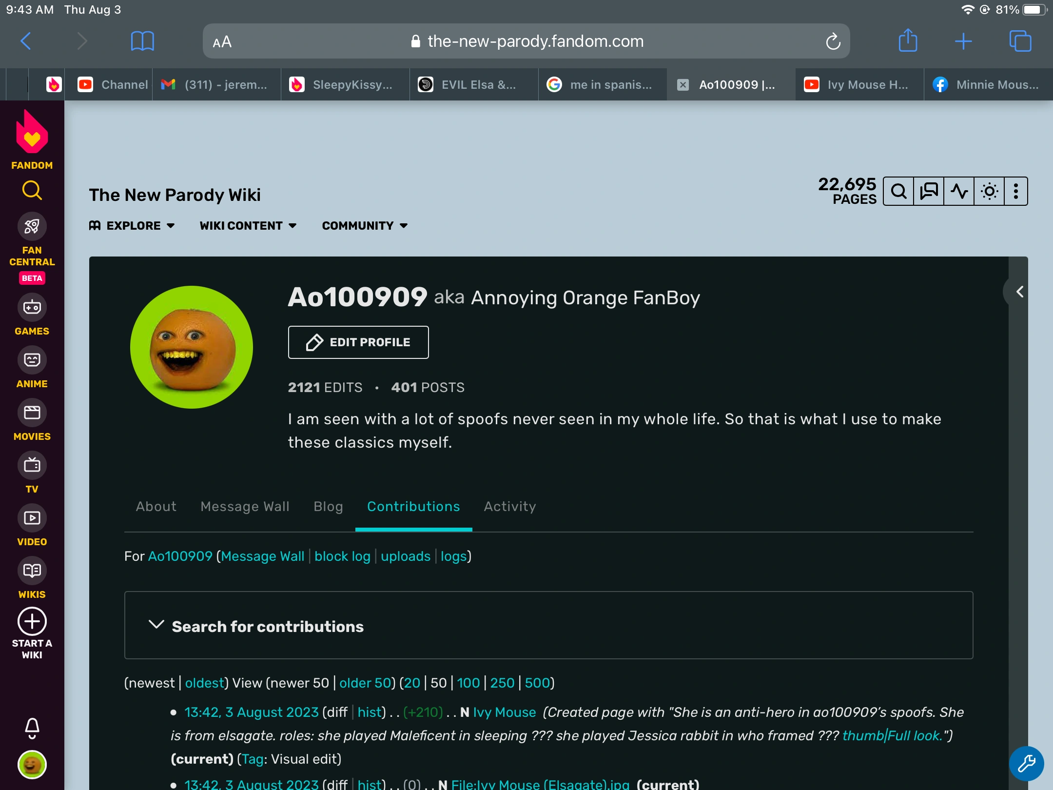 2121 edits. | Fandom