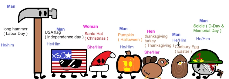 felt bored so i drew Holiday-themed OCs | Fandom