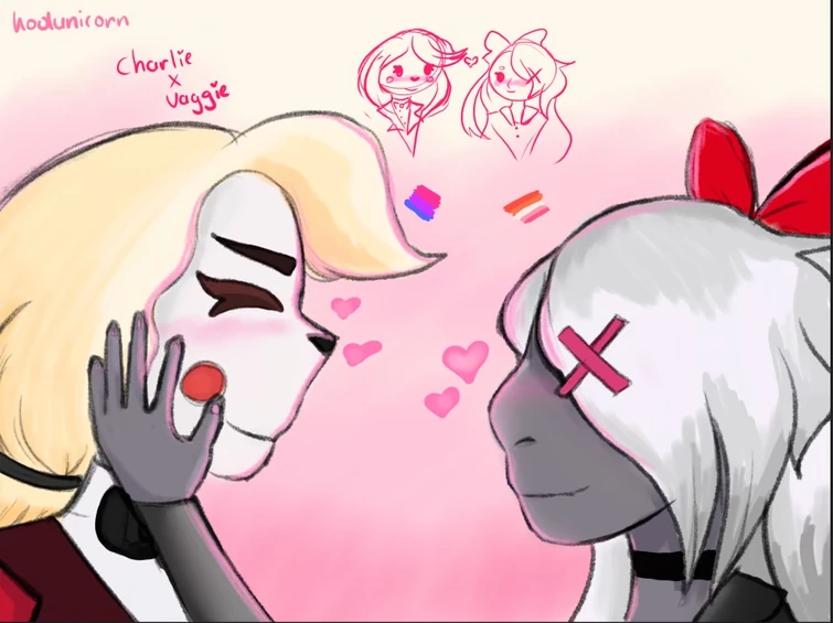 Charlie x vaggie fanart | Fandom