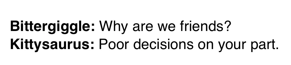 Bittergiggle v Kittysaurus. | Fandom