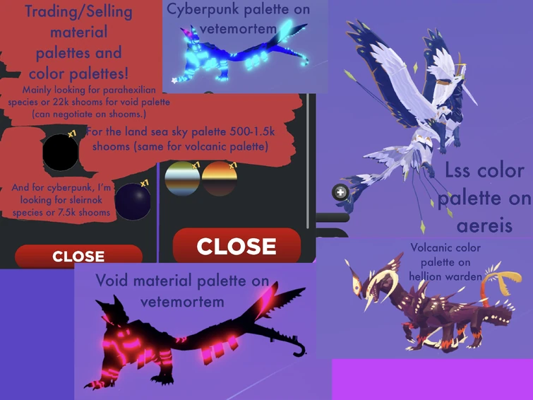 Selling material palettes/color palettes from LSS event | Fandom