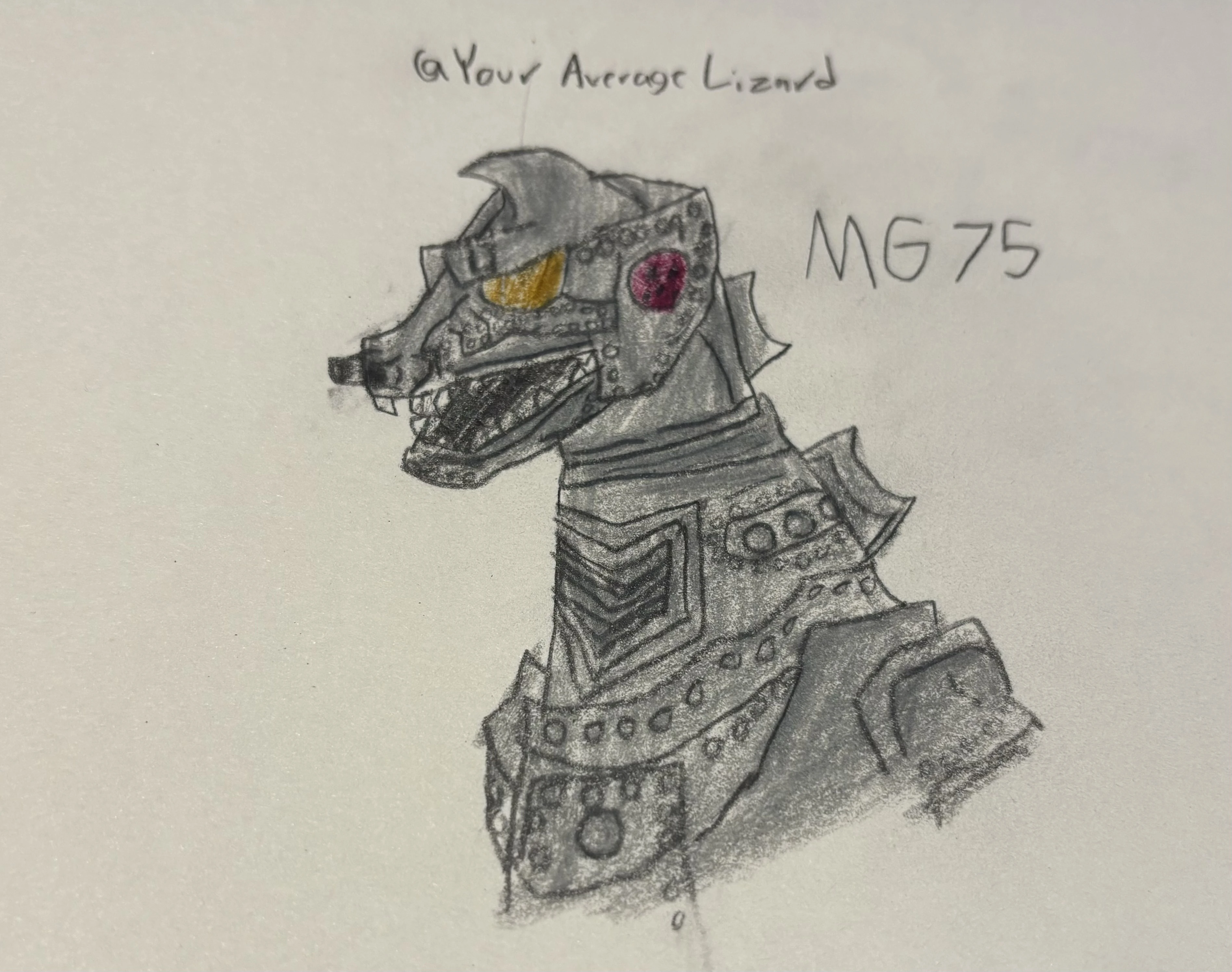 Showa Mechagodzilla (1975) sketch! | Fandom
