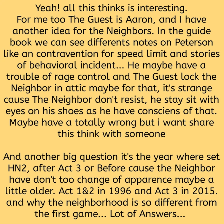 Theories about the Guest's Identity in Hello Neighbor 2 | Fandom