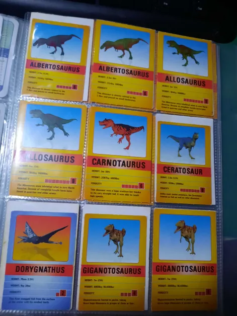 some cool dinosaur trading cards | Fandom