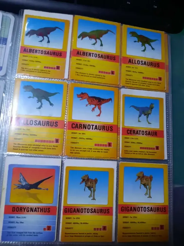 some cool dinosaur trading cards | Fandom