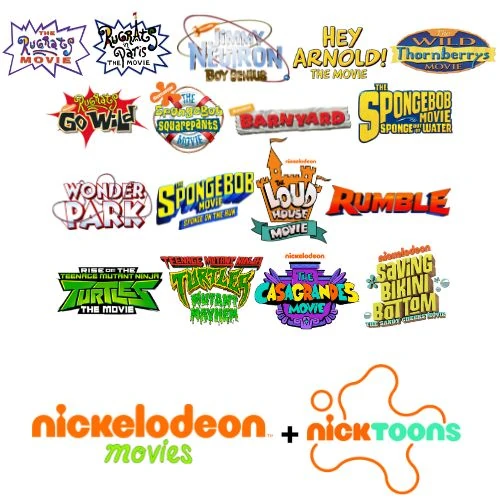 Nickelodeon Movies + Nicktoons Logo (1998-2024) | Fandom