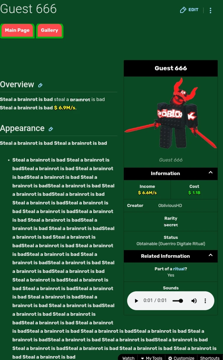 SOMEONE VANDALIZED GUEST 666 (fixed) | Fandom