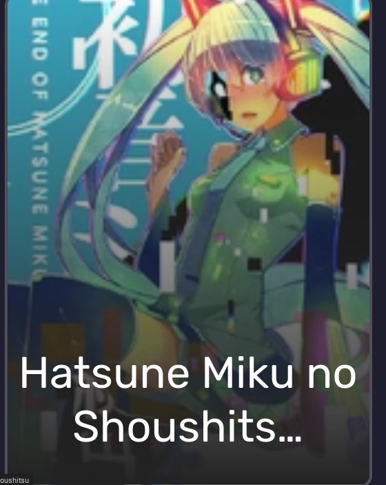 yall are some hatsune miku no shouSHITS | Fandom