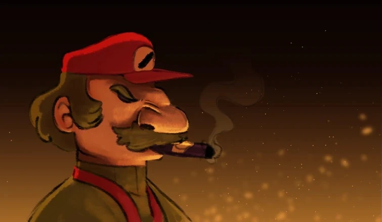 Funny image of Mario smoking I don’t own the davespoopytoons owns this ...