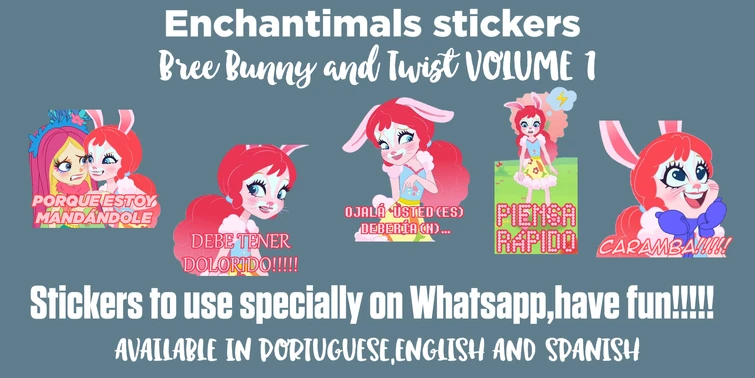 ENCHANTIMALS STICKERS #1:Bree Bunny and Twist #1 | Fandom