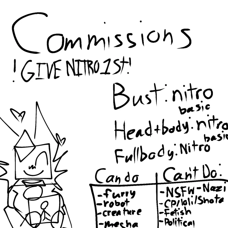 you should do nitro commissions for me bc im awesome | Fandom
