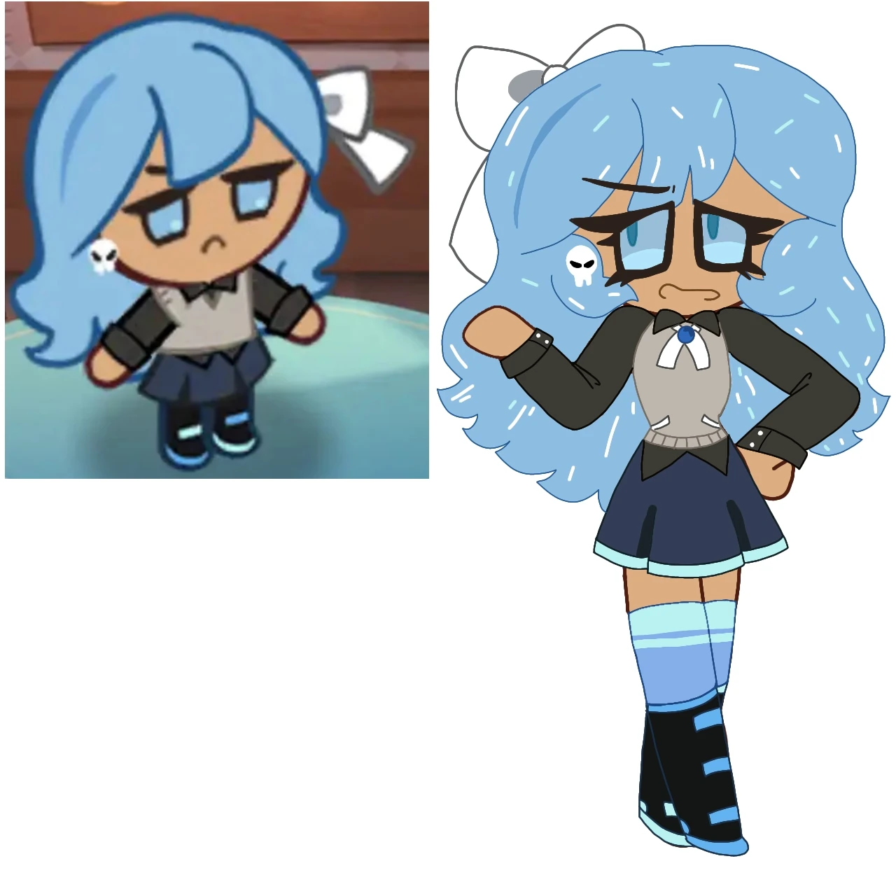 I made my new cookies run OC based on my mycookie. Meet Blueberry ...