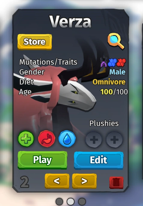 Selling Headless Stamina & Bite Trait Verza! (Male) | Fandom