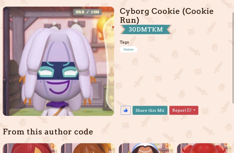 You play Miitopia and want Cookie Run Miis? Here you go: | Fandom