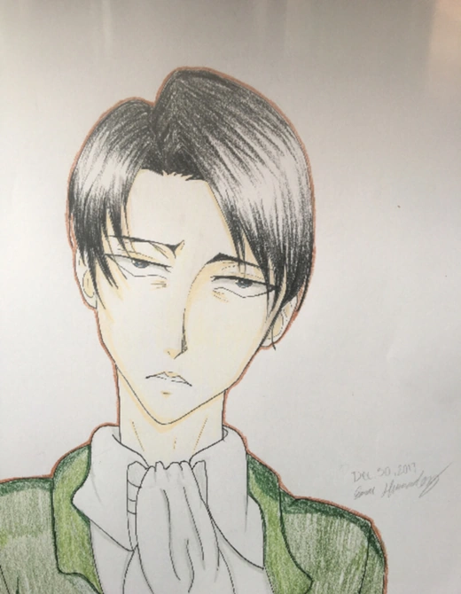 Finished my Levi drawing! | Fandom