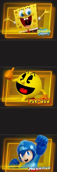 This will be the very first time SpongeBob will meet PAC-MAN & Mega Man ...