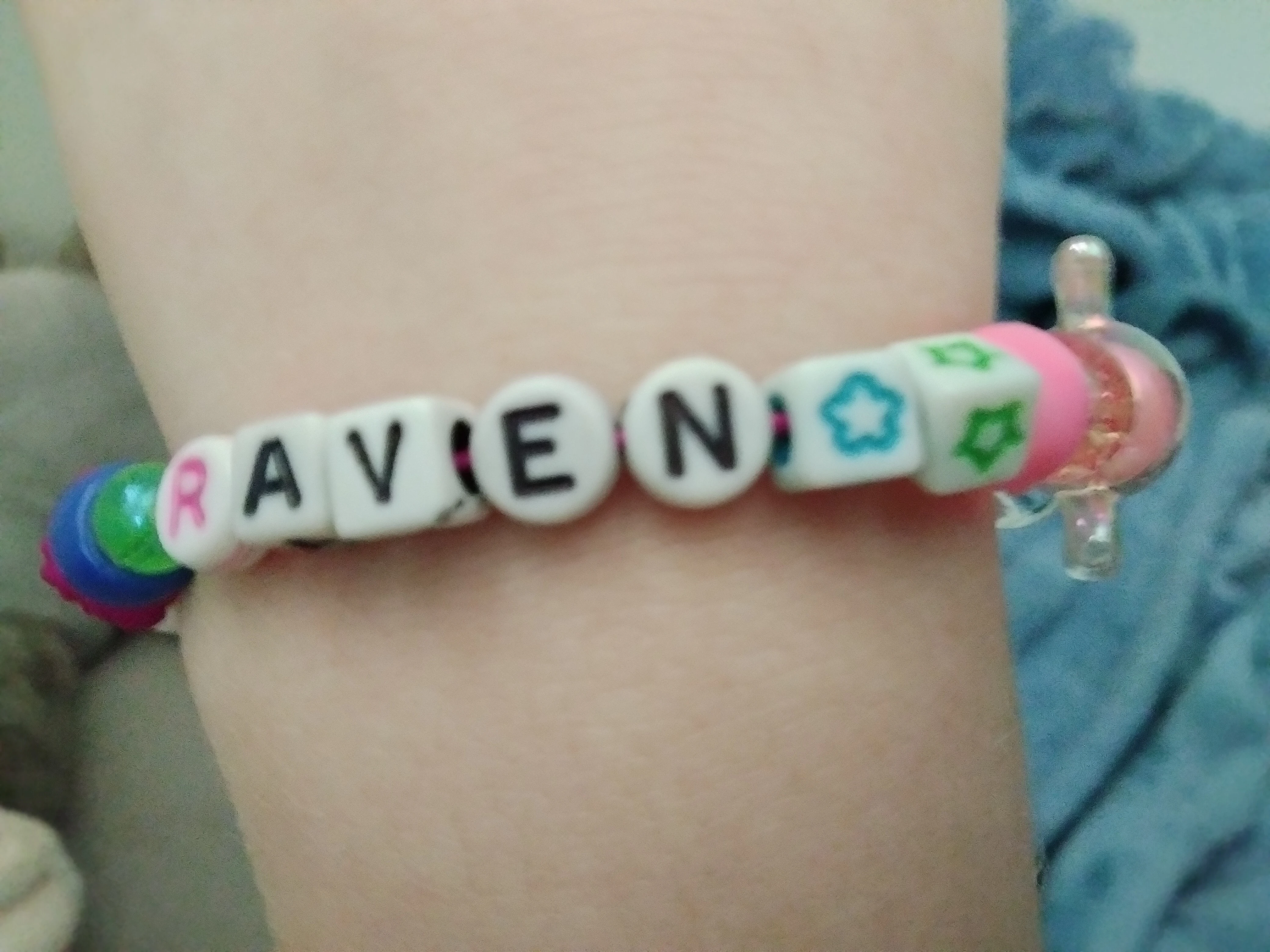 Made a bracelet with my name :p | Fandom