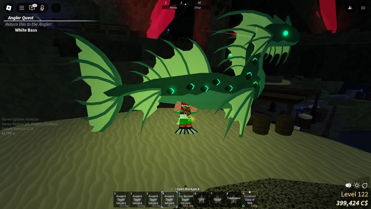 I caught five freaking ancient depth serpents in a row AND they are ...